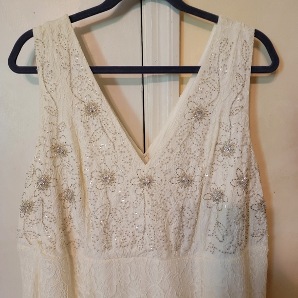 torrid | Dresses | Torrid Ivory Lace Beaded Sleeveless Mermaid Wedding ...